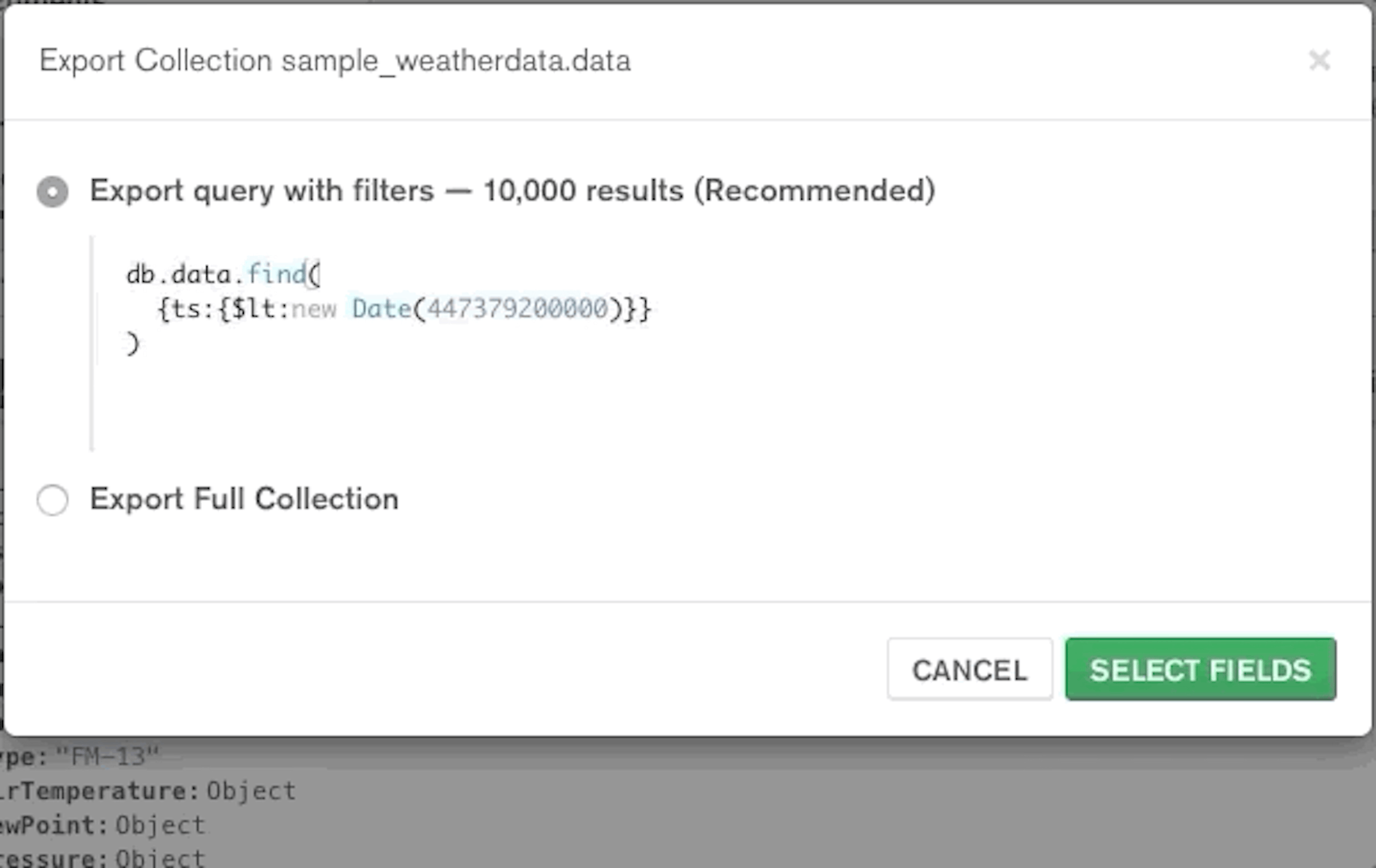 Import And Export Your Data With Mongodb Compass Mongodb 4189